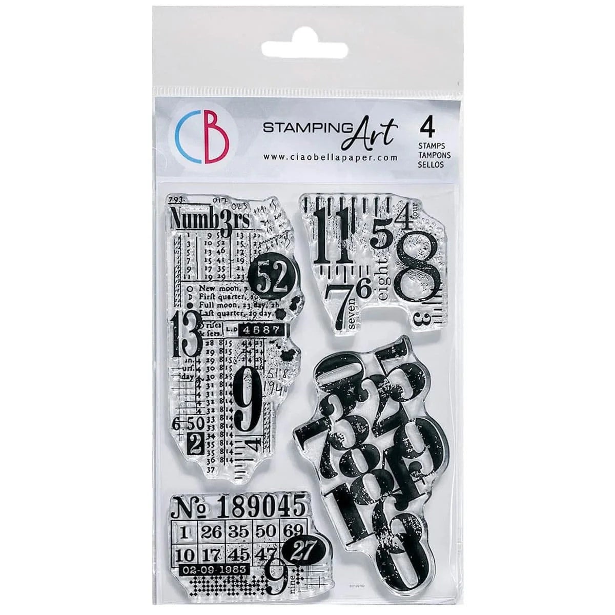 Numbers Stamp Set | Paper Poppy