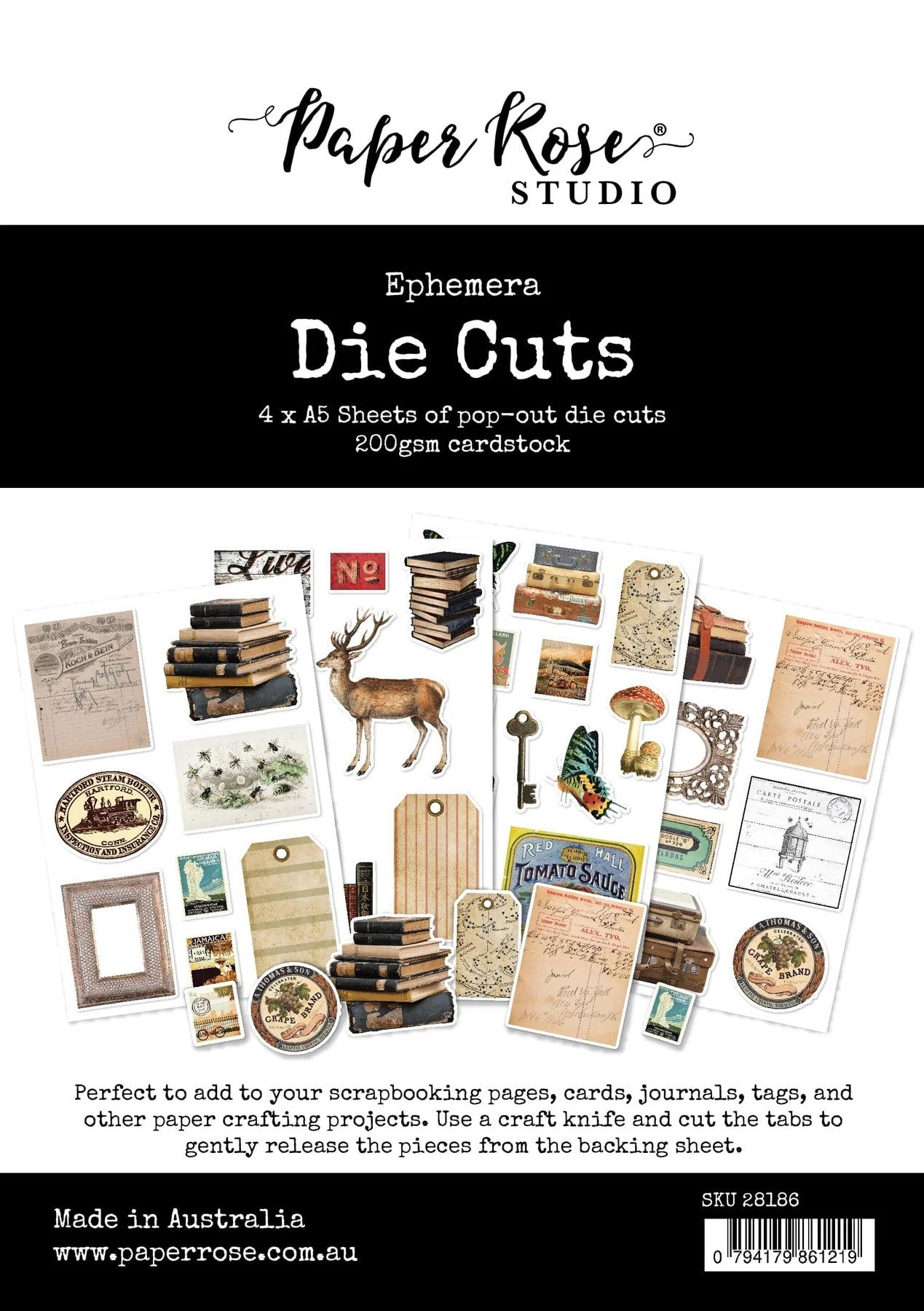 Ephemera Die Cuts | Paper Poppy