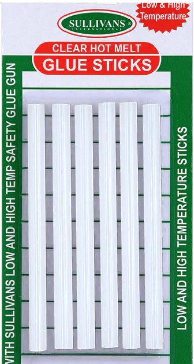 Clear Hot Melt Glue Stick - 6 Pack | Paper Poppy