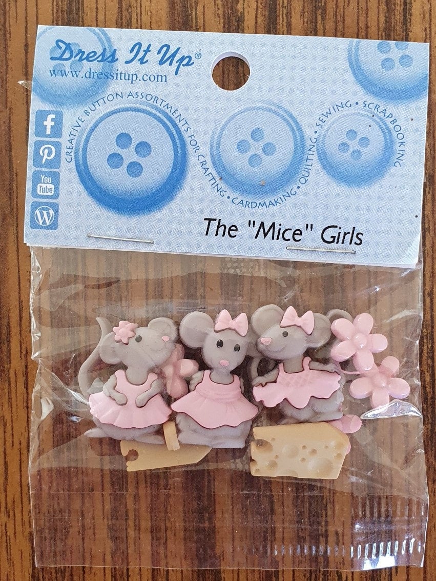 Buttons - The "Mice" Girls | Paper Poppy