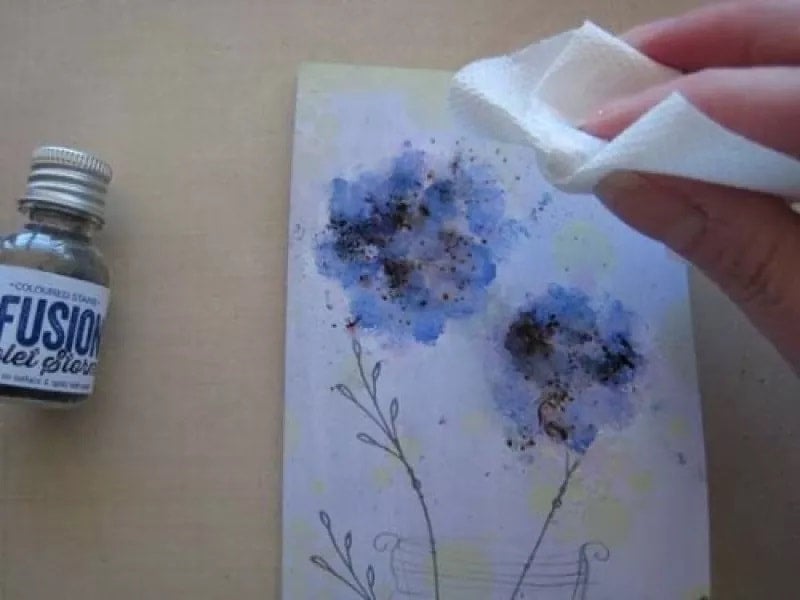 Infusion Coloured Dye Stains | Paper Poppy