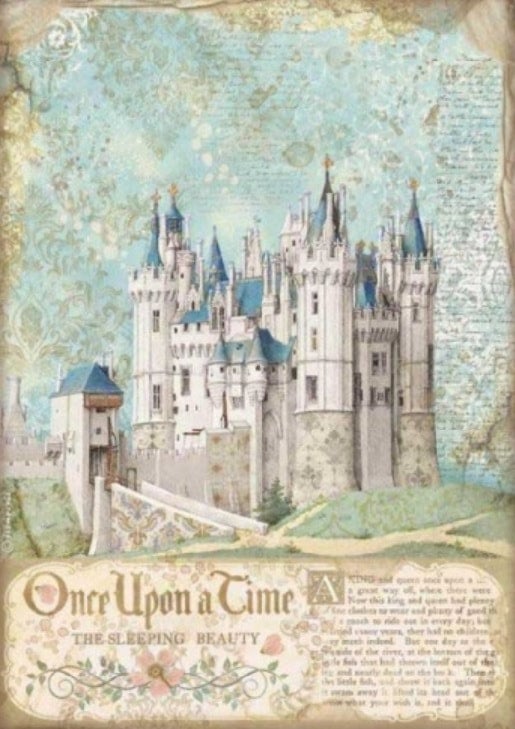 A4 Rice Paper - Sleeping Beauty - Castle | Paper Poppy