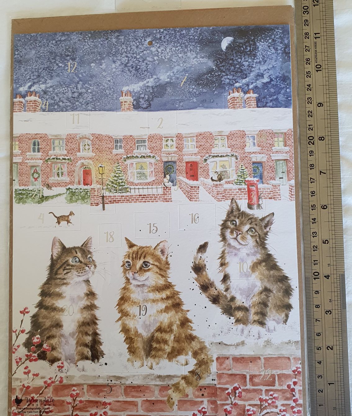 Wrendale Advent Calendar - Snow is Glistening - Cats | Paper Poppy