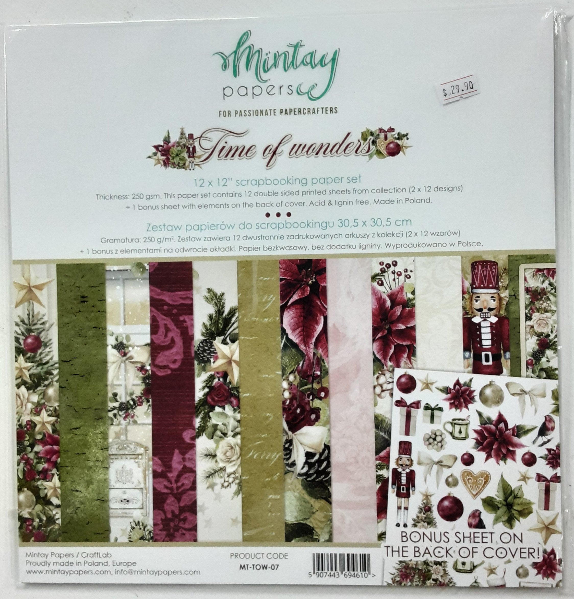 12x12 Time of Wonders (MT-TOW-07) - Mintay | Paper Poppy