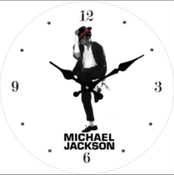 Michael Jackson Clock 17cm Round | Paper Poppy
